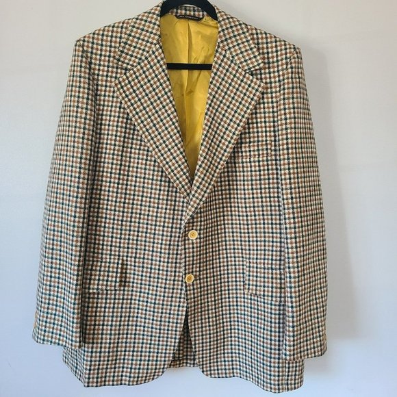 Curlee | Jackets & Coats | Vintage Curlee Clothes Tree Tweed Jacket See ...